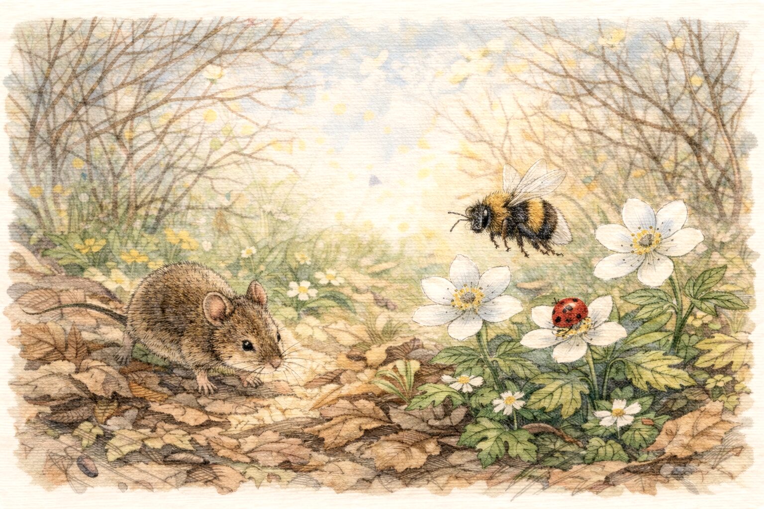 Frühlingsflüstern – Kindergedicht mit Mitmach-Ideen
