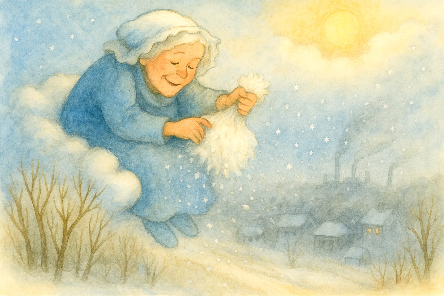 Als Frau Holle Winterschlaf machte * Wintermärchen für Kinder